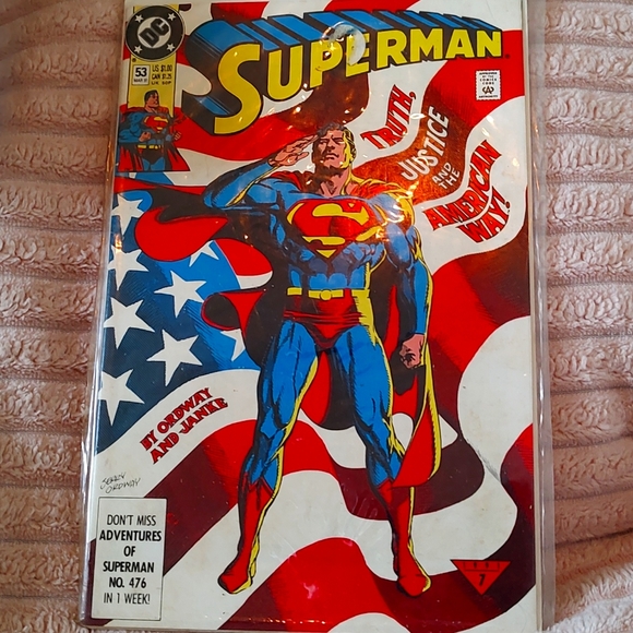 DC Comics | Art | Dc Comic March 991 Superman 53 | Poshmark